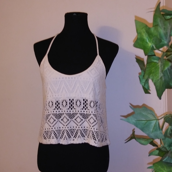 Tops | Maps To Maps White Sexy Razorback Crochet Top Dres | Poshmark